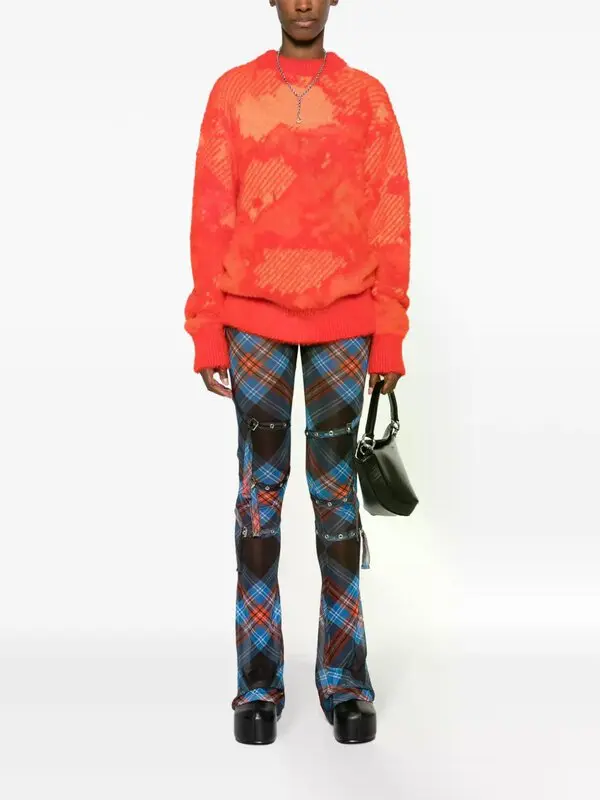 CHARLES JEFFREY Tartan Buckled Leggings