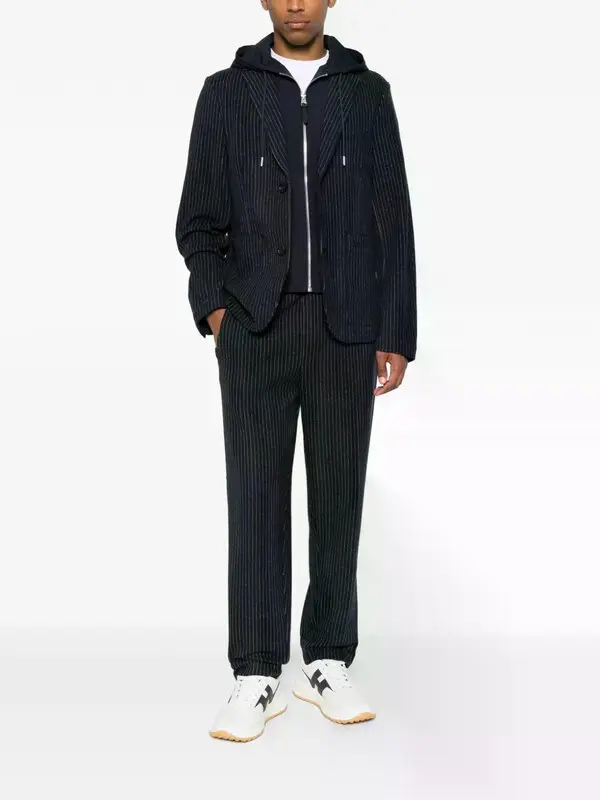 Mackage Pinstriped Hooded Blazer