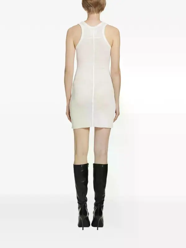 DAISY Embroidered Ribbed Mini Dress