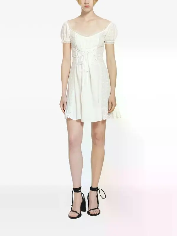 DAISY Corset-style Mini Dress With Lace Trim