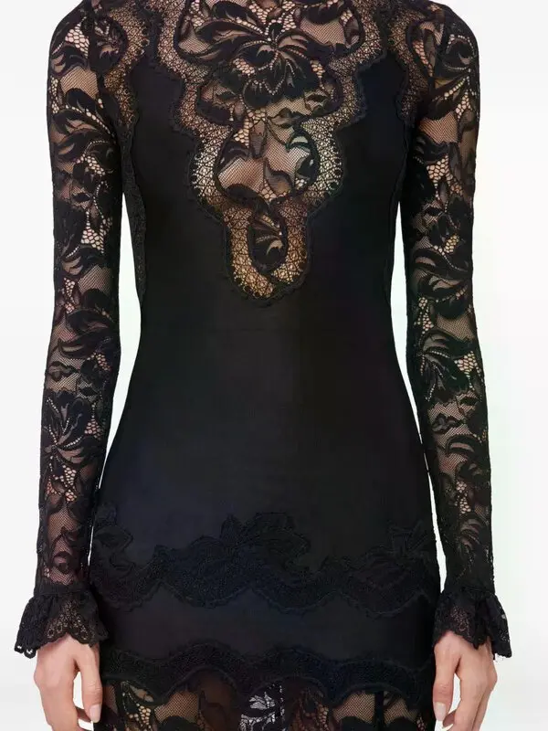 Rabanne Lace-panelled Maxi Dress