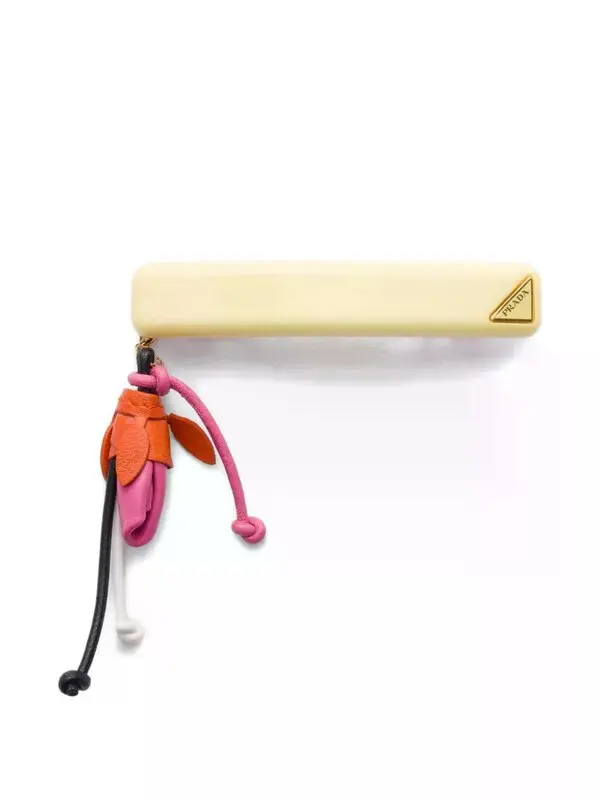 Prada Metal And Acrylic Hair Clip - Neutrals