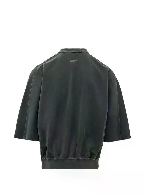Fear Of God Logo Print Short Sleeve Sweatshirt