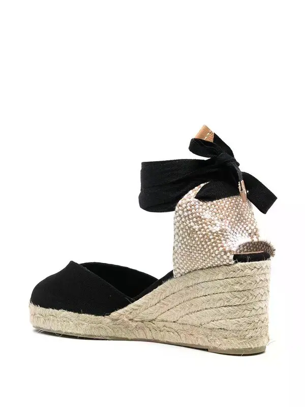 CastaÑer Chiara Wedge Espadrilles - Black