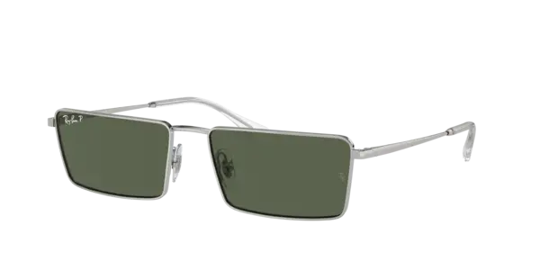 Ray-ban Emy Bio-based Rectangle Sunglasses - Dark Green Polarized