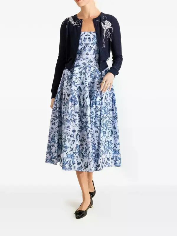 Erdem Lace-appliqué Fine-knit Cardigan