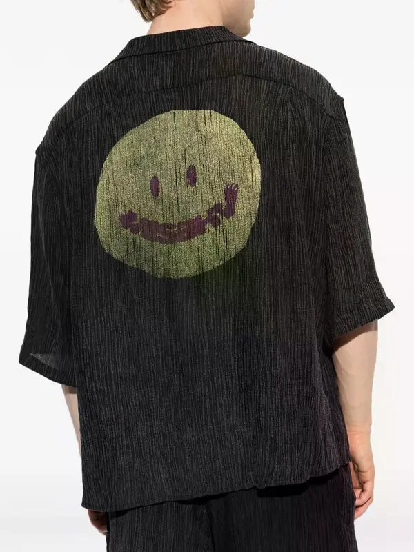 MISBHV Smile Crinkled-finish Shirt