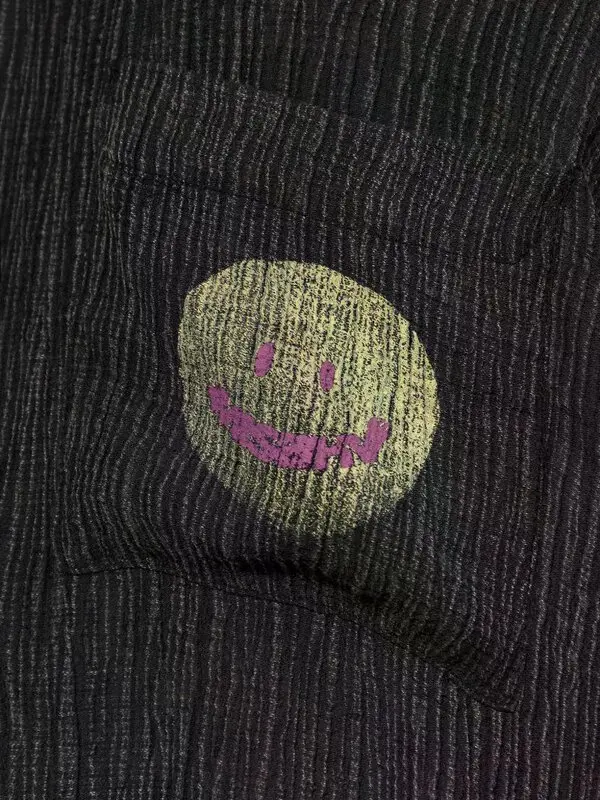 MISBHV Smile Crinkled-finish Shirt