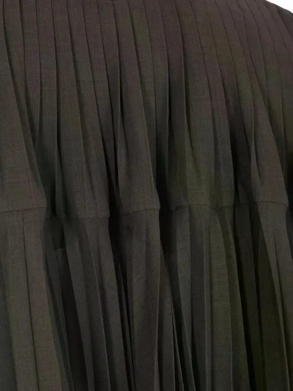 Sacai Double-breasted Pleated Jacket