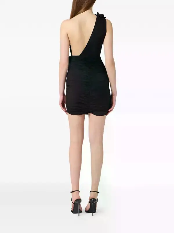 Philipp Plein One-shoulder Mini Dress With Skull Detail