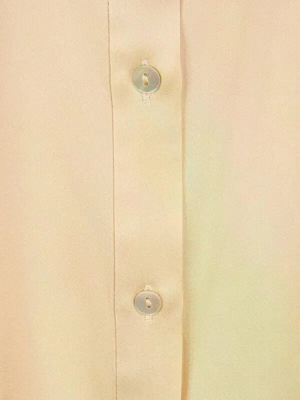 NOUVELLE SILK95FIVE Beige Satin Long-sleeve Shirt