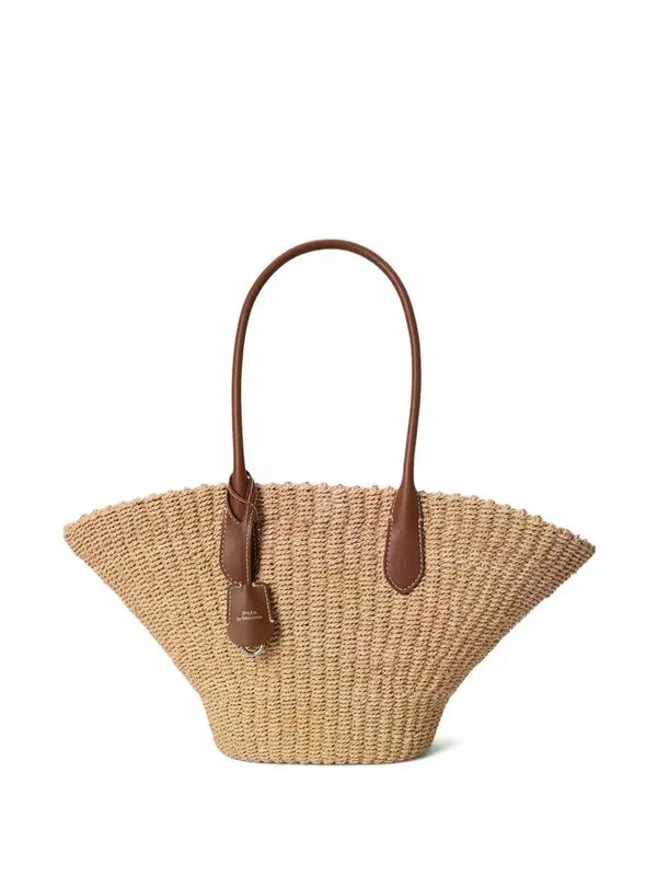 Polo Ralph Lauren Tote Bag With Leather Trim