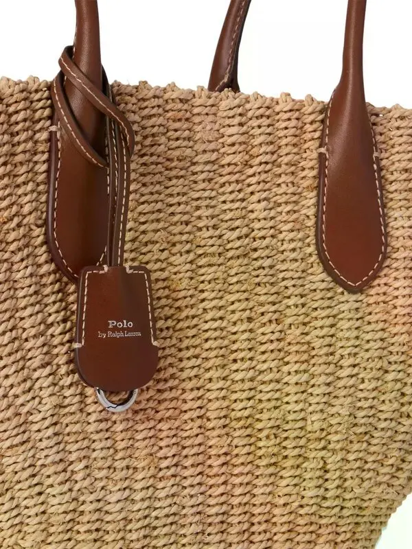 Polo Ralph Lauren Tote Bag With Leather Trim