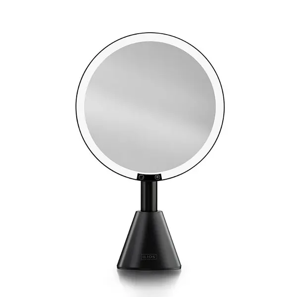 ILIOS LIGHTING 5x Deluxe Rechargeable Mirror - Black