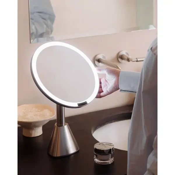 ILIOS LIGHTING 5x Deluxe Rechargeable Mirror - Silver
