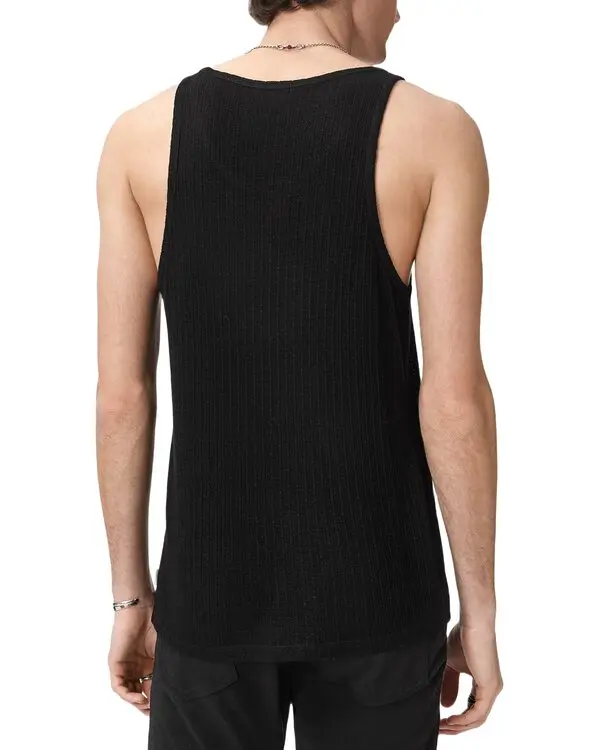 John Varvatos Marcy Textured Tank - Black