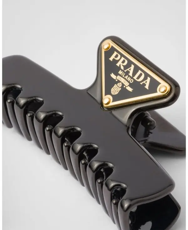 PRADA ヘアピン 黒　一本 Prada Metal Hair Clip - Black | Editorialist