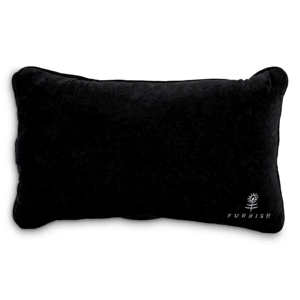 FURBISH That's The Spirit Needlepoint Pillow, 15 X 9 - Black