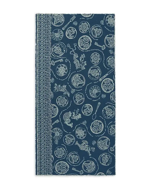 ALEMAIS Lucky Cotton Pareo Wrap - Blue