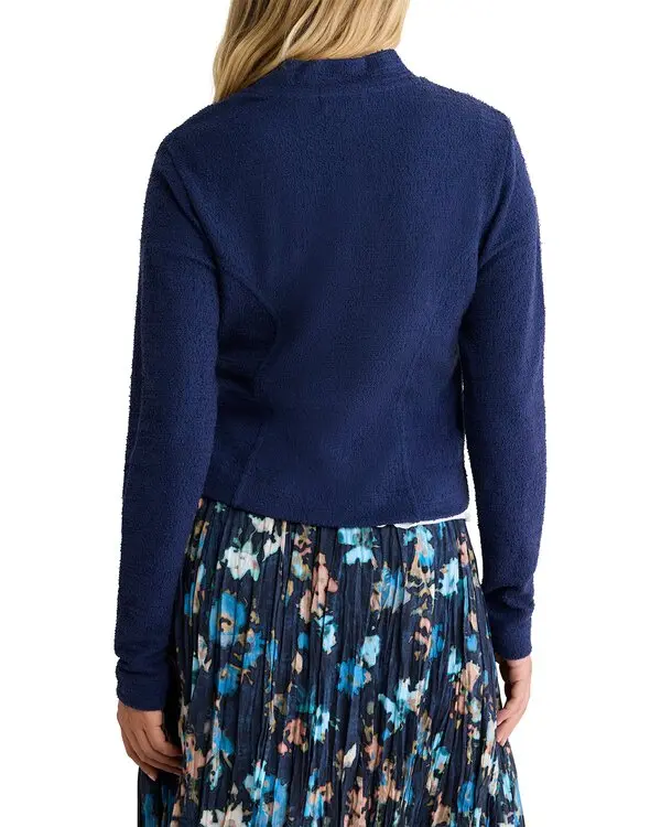 NIC+ZOE Textured Knit Bomber Jacket
