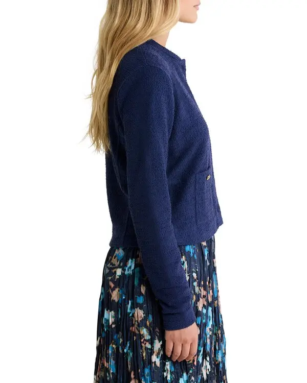NIC+ZOE Textured Knit Bomber Jacket