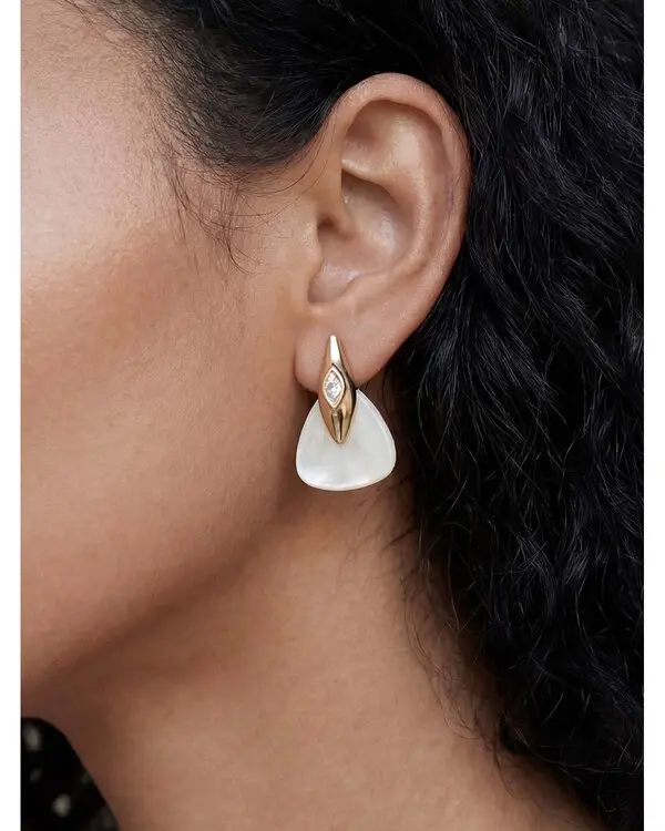 Ettika Pave & Stone Drop Earrings