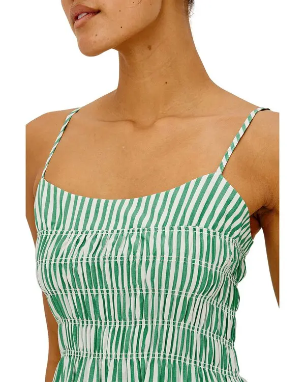 Rails Primrose Midi Dress - Emerald Stripe