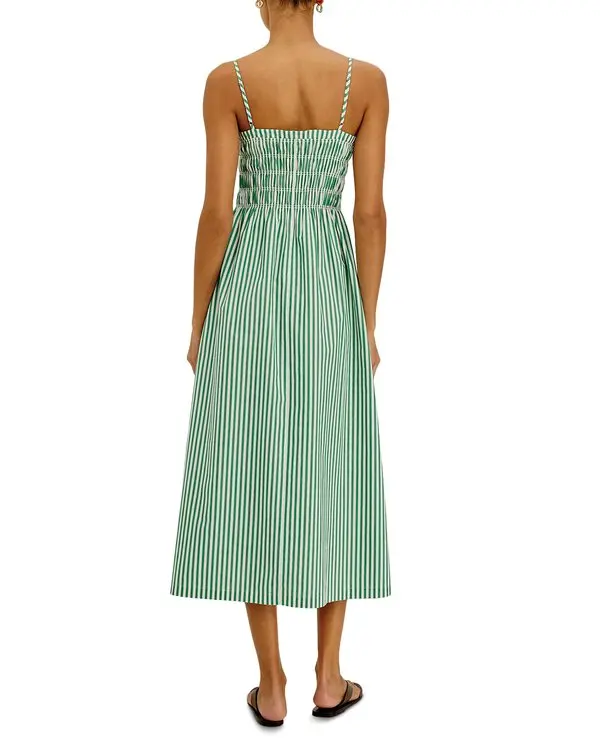 Rails Primrose Midi Dress - Emerald Stripe