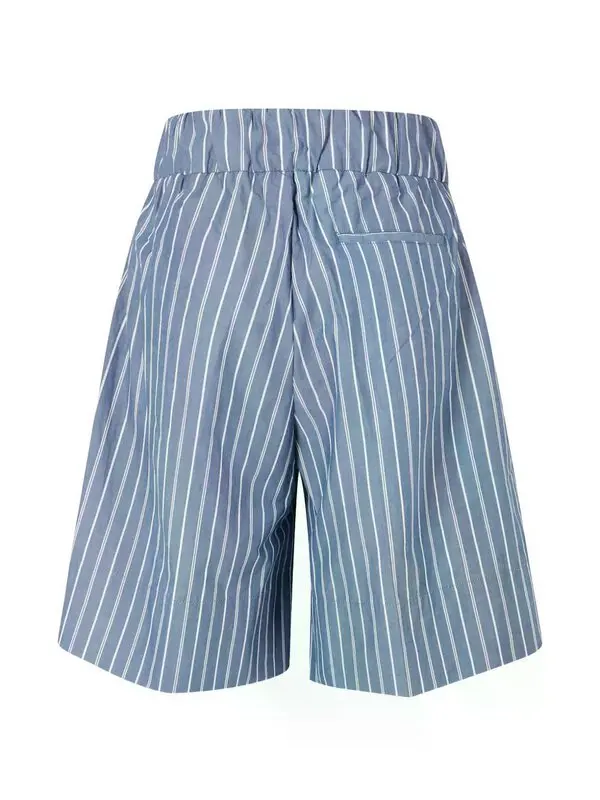 MYTHS Pinstripe Elasticated Waist Mini Shorts