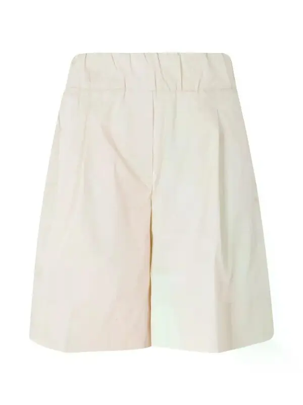 MYTHS Pleated Elasticated-waist Shorts