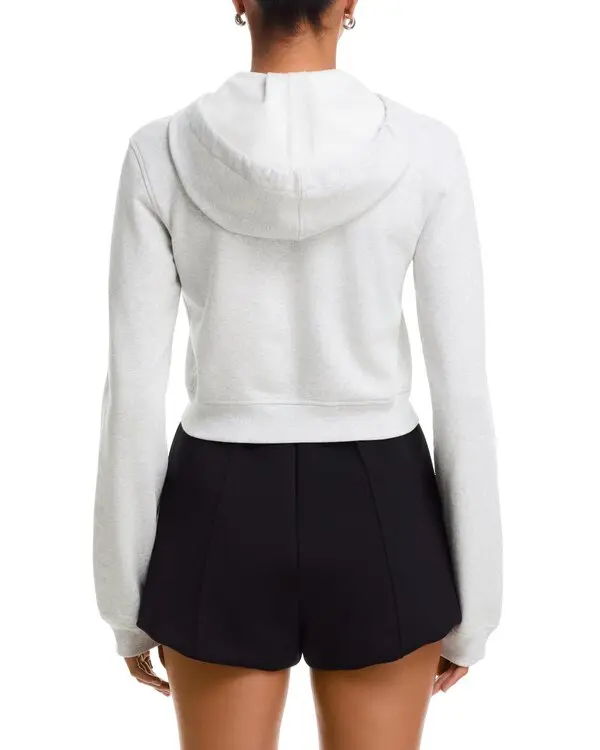 Alexander Wang Cropped Zip-up Hoodie