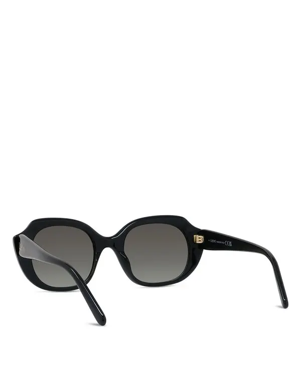 Loewe Slim Geometric Sunglasses 50mm - Black/grey