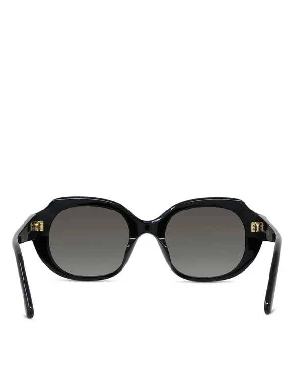 Loewe Slim Geometric Sunglasses 50mm - Black/grey