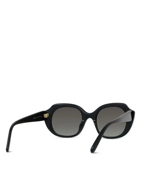 Loewe Slim Geometric Sunglasses 50mm - Black/grey