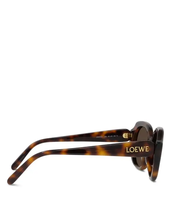 Loewe Slim Geometric Sunglasses 50mm - Havana/brown