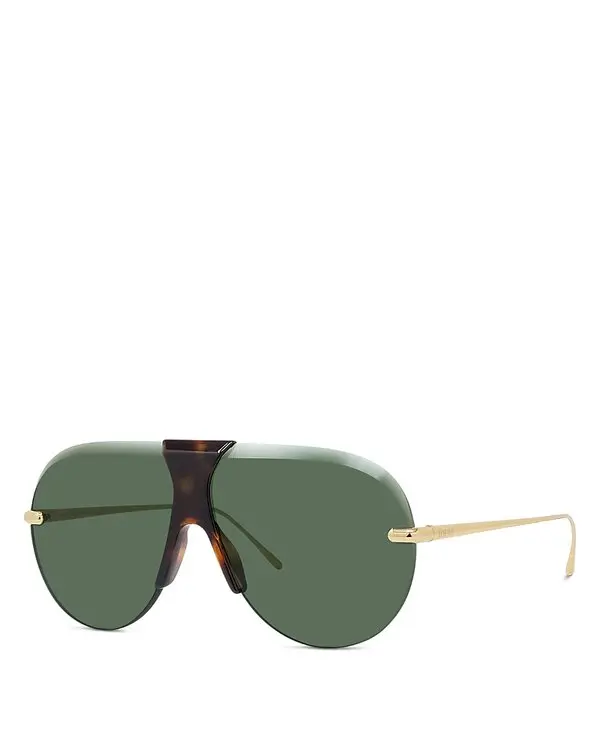 Loewe Slim Mask Sunglasses, 135mm - Havana/green