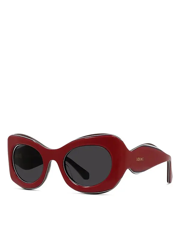Loewe Signature Butterfly Sunglasses - Red/grey