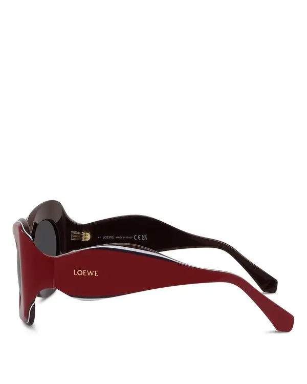 Loewe Signature Butterfly Sunglasses - Red/grey