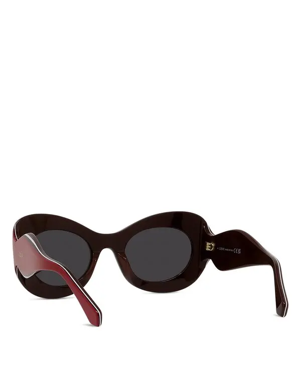 Loewe Signature Butterfly Sunglasses - Red/grey