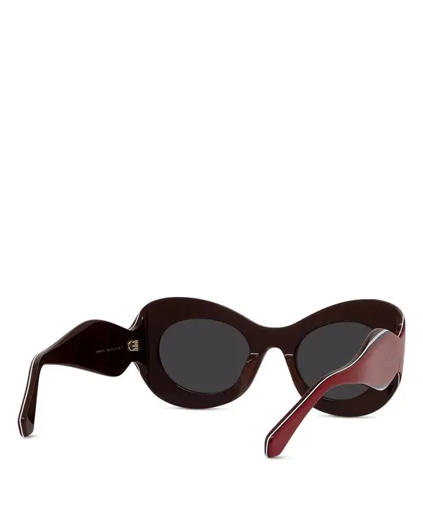 Loewe Signature Butterfly Sunglasses - Red/grey