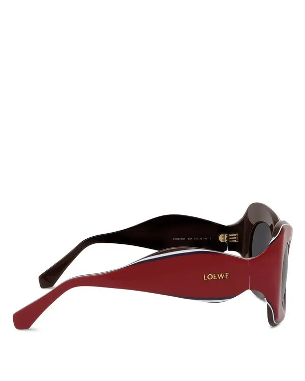 Loewe Signature Butterfly Sunglasses - Red/grey