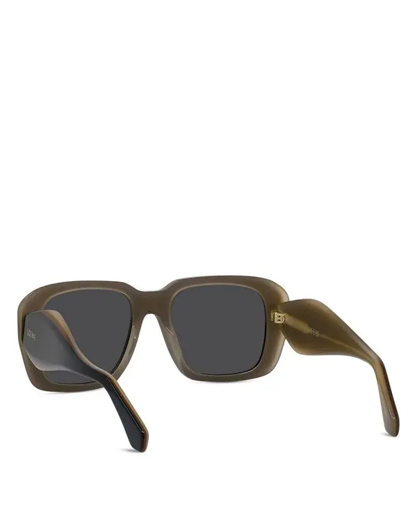 Loewe Signature Square Sunglasses, 53mm - Black/grey