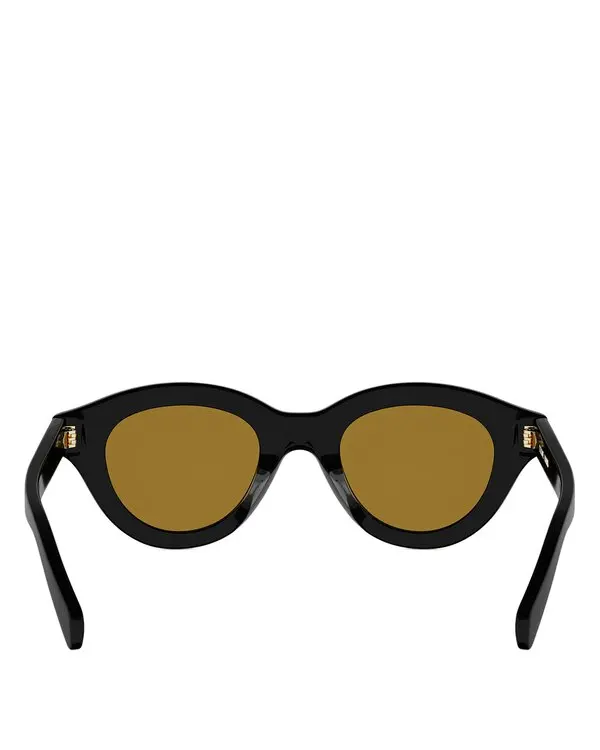 Celine Triomphe Mini Pantos Sunglasses, 47mm - Black/brown