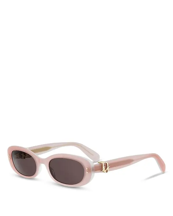 Dior Oblique B1i Oval Sunglasses - Rose/grey