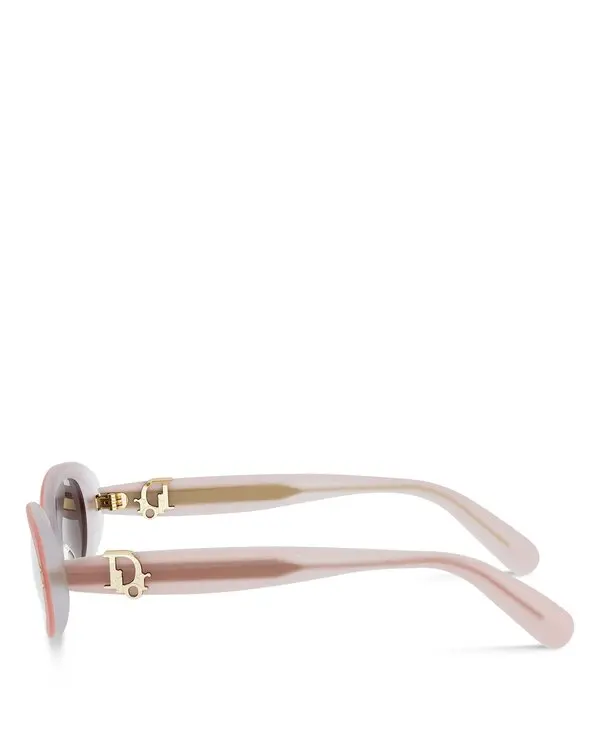Dior Oblique B1i Oval Sunglasses - Rose/grey