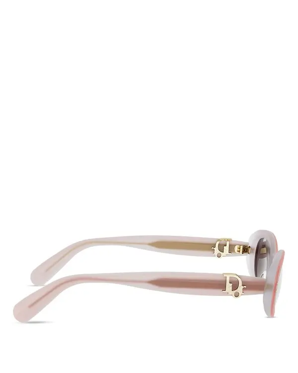 Dior Oblique B1i Oval Sunglasses - Rose/grey