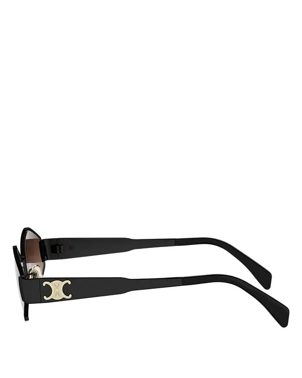 Celine Metal Triomphe Geometric Sunglasses, 54mm