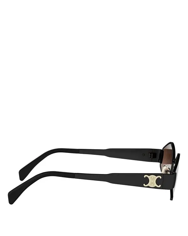 Celine Metal Triomphe Geometric Sunglasses, 54mm