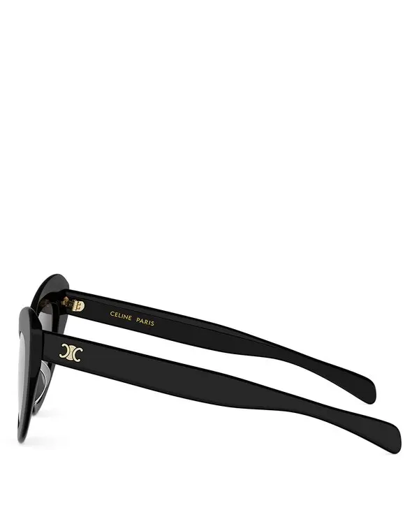Celine Triomphe Mini Cat Eye Sunglasses - Black/grey