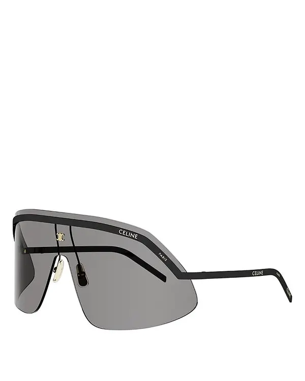 Celine Defile Mask Sunglasses, 145mm - Black/smoke